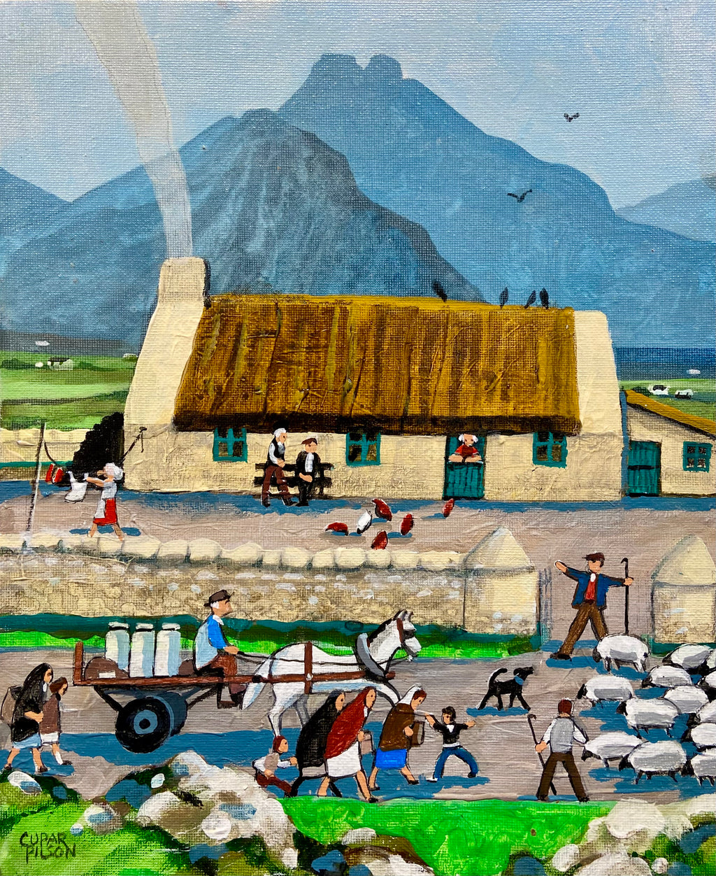 Mourne Farm Under Slieve Bernagh, Co.Down by Cupar Pilson – Irish Art Plus