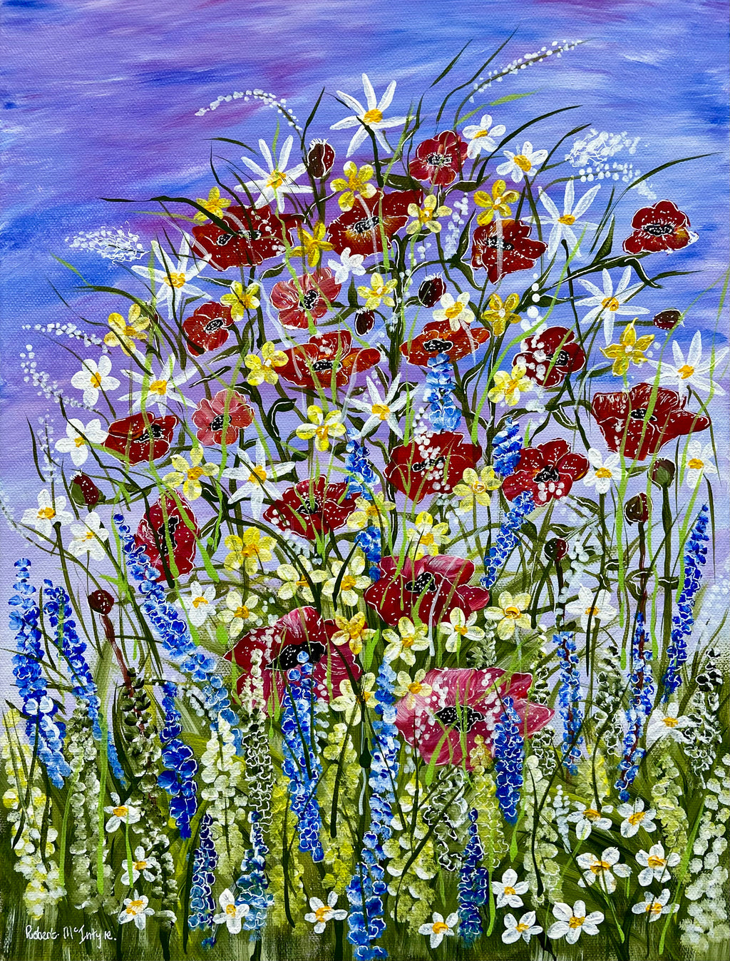 Wild Summer Blooms by Robert McIntyre – Irish Art Plus
