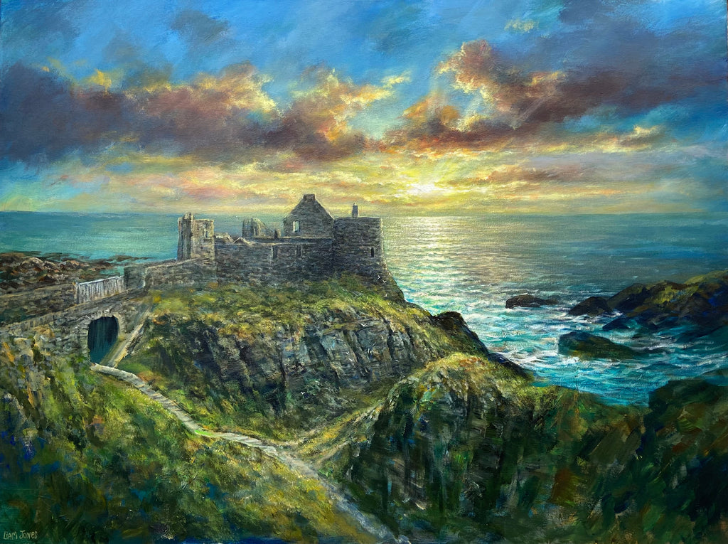 Morning Sunrise, Dunluce Castle, Co.Antrim. by Liam Jones – Irish Art Plus