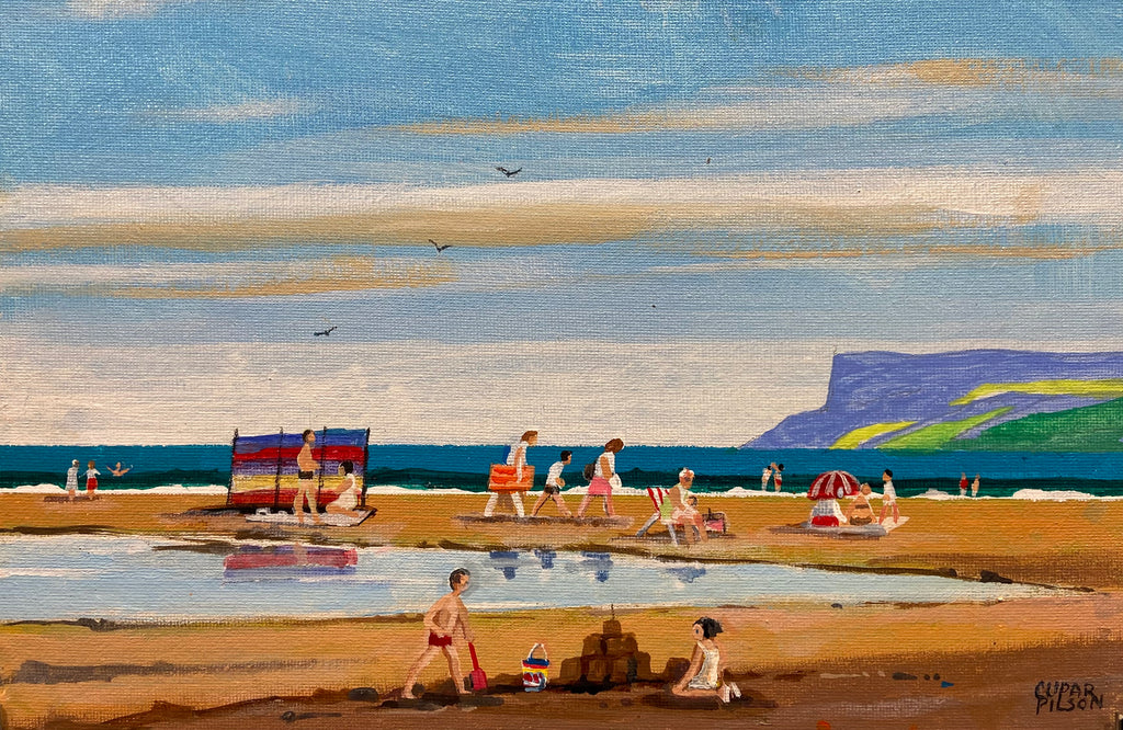 Summer Days on Ballycastle Beach, Co.Antrim by Cupar Pilson – Irish Art ...