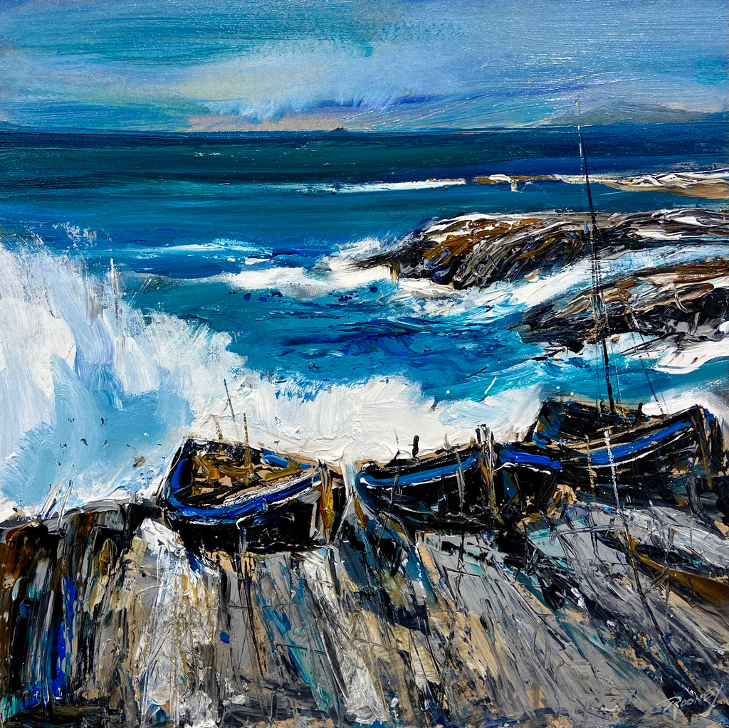 Coastal Currachs by J P Rooney – Irish Art Plus
