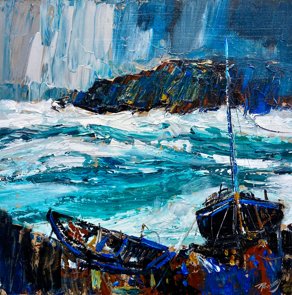 Belmullet Curraghs by J P Rooney – Irish Art Plus