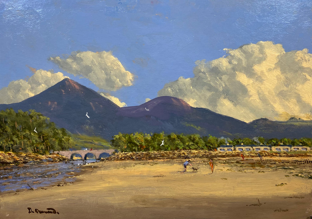 Dundrum Bay, Co.Down (From Stone Jetty with Keel Point Cottages and ...