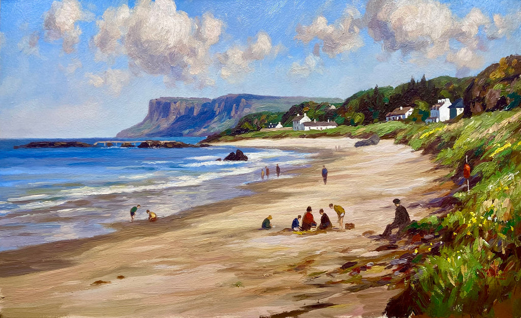 Summertime on Ballycastle Beach by Donal McNaughton – Irish Art Plus