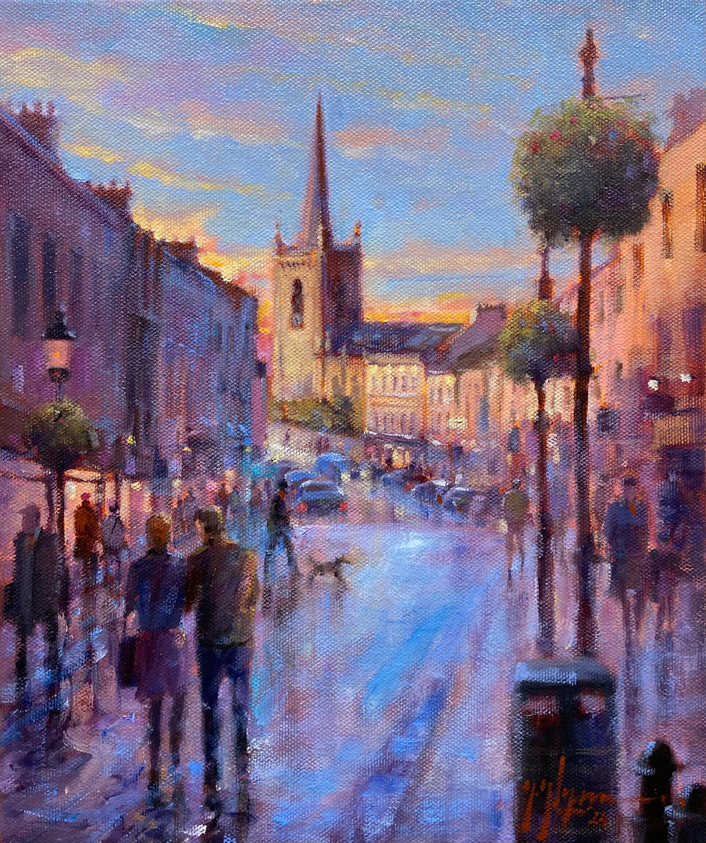 Enniskillen Twilight, Co.Fermanagh by Gerry Glynn – Irish Art Plus