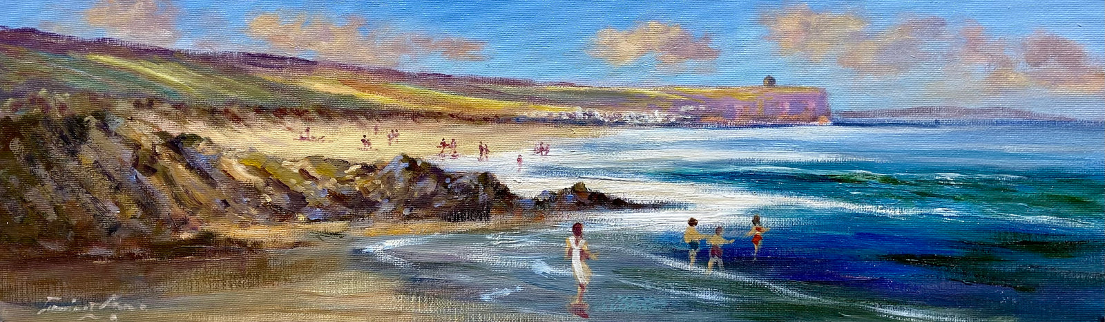 Summertime on Castlerock Beach by William Cunningham – Irish Art Plus