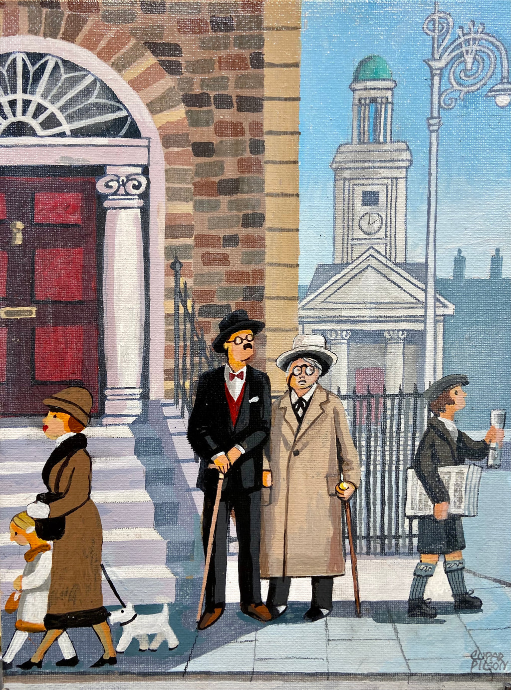 James Joyce Meets W.B.Yeats on Merrion Square, Dublin by Cupar Pilson ...