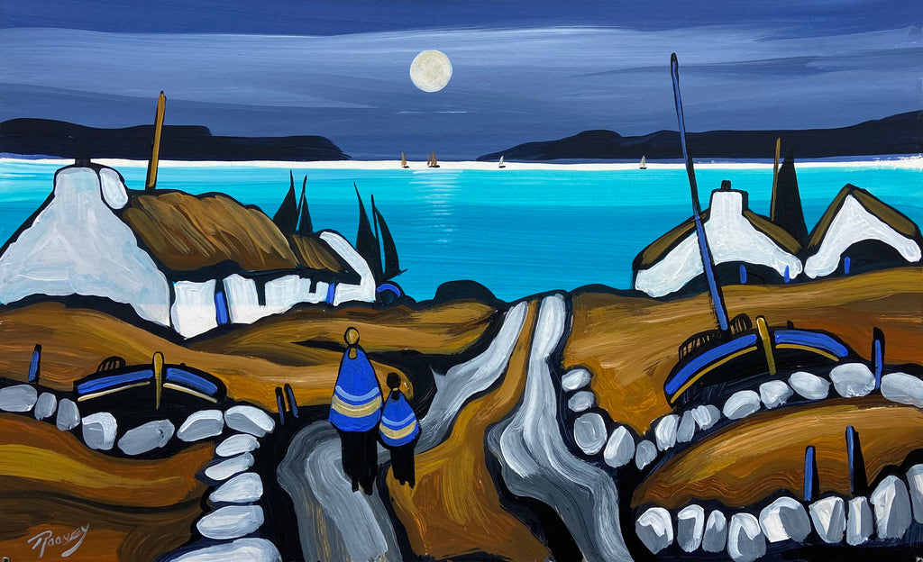Cottage Moonlight by J P Rooney – Irish Art Plus