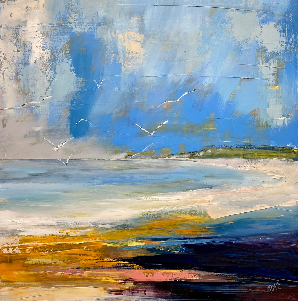 Hoovering Gulls, East Strand, Portrush, Co.Antrim by Paula McKinney ...