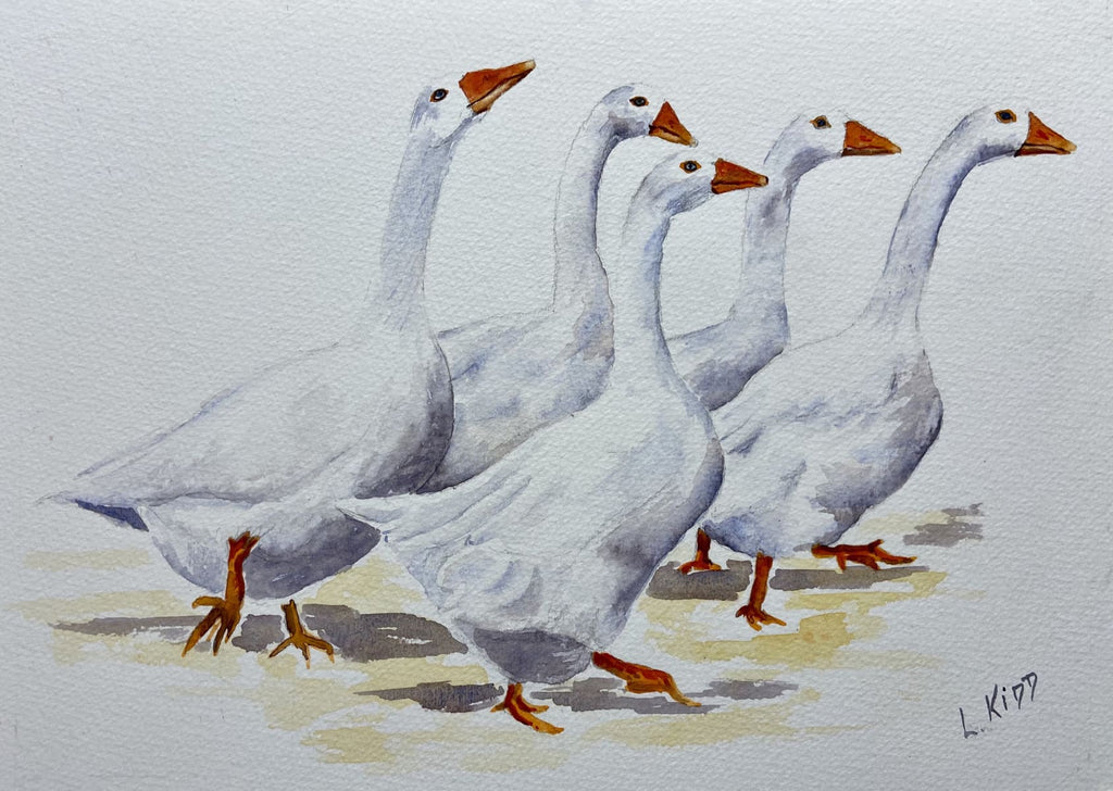 A Gaggle of Geese by Lorraine Kidd – Irish Art Plus
