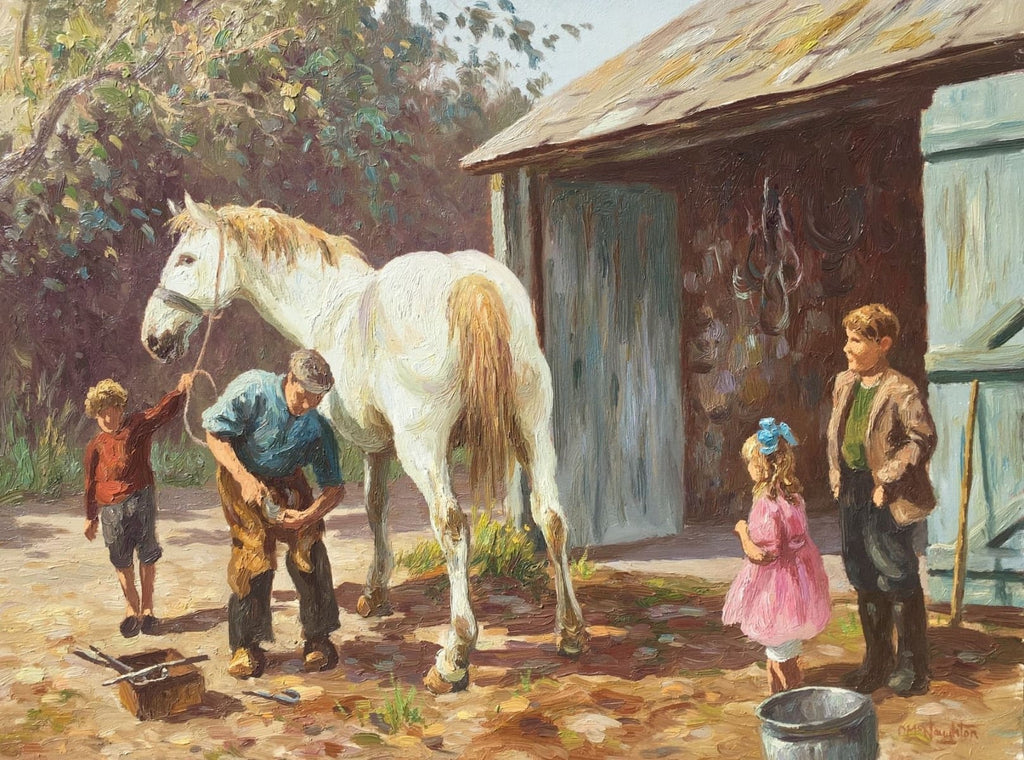At The Blacksmith's by Donal McNaughton – Irish Art Plus