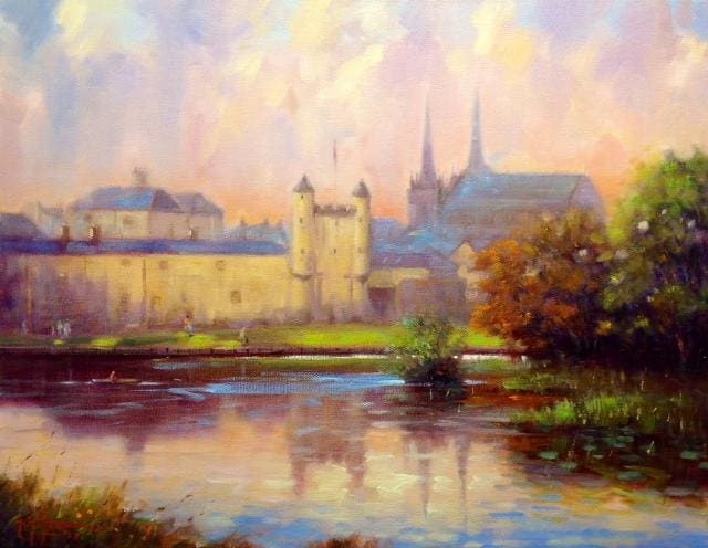 Autumn Light, Enniskillen Castle, Co.Fermanagh by Gerry Glynn – Irish ...