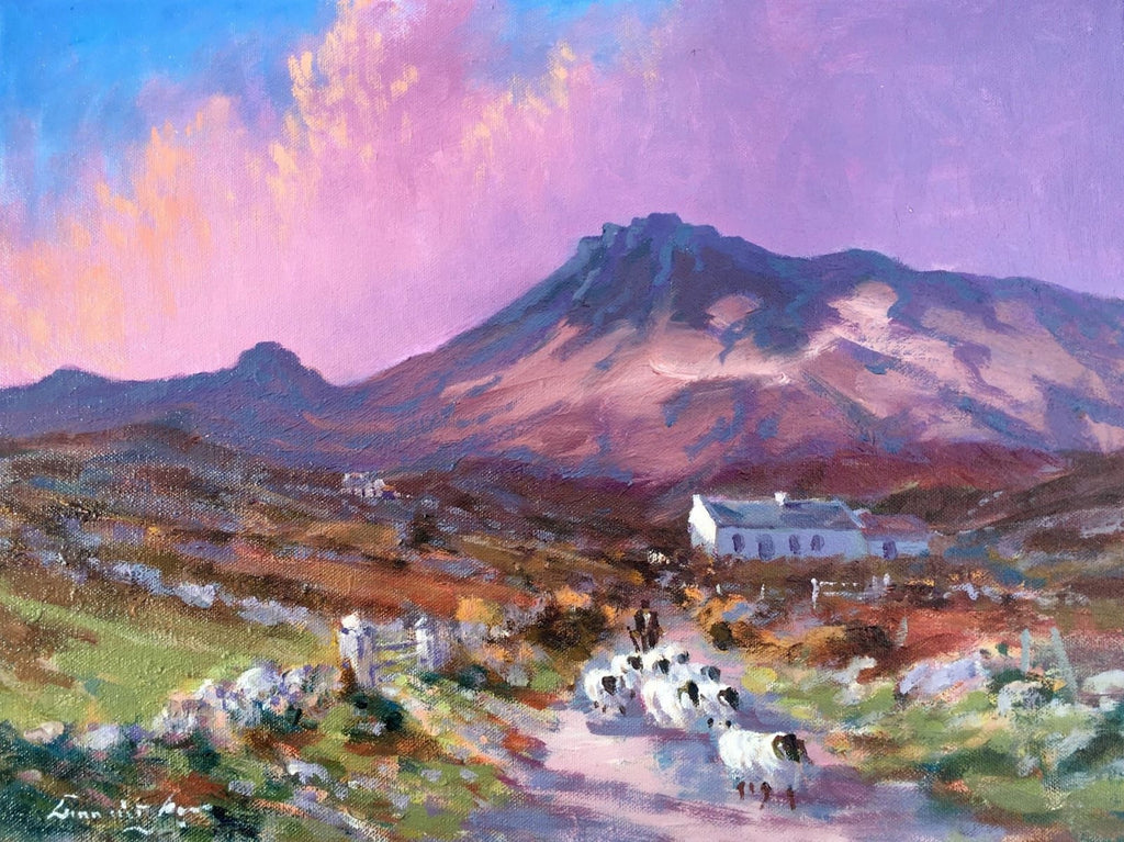 Bringing In The Sheep, The Mournes, Co.Down. by William Cunningham ...