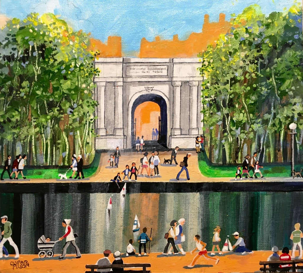 Saturday Afternoon, St. Stephens Green, Dublin by Cupar Pilson – Irish ...